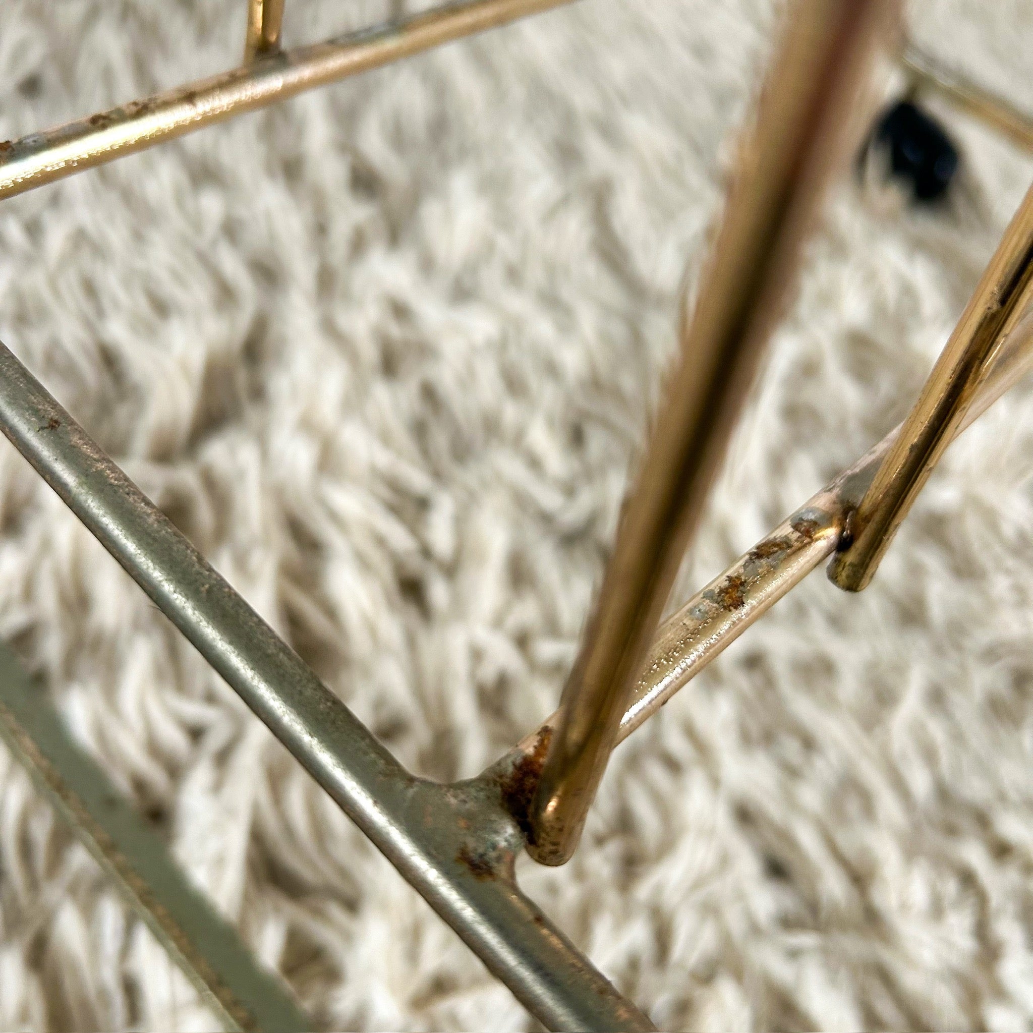 BRASS VINYL RECORD RACK