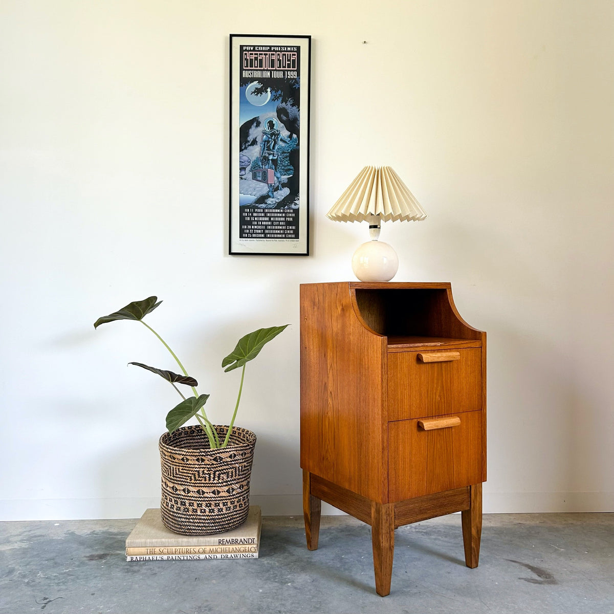 BEDSIDE TABLE WITH DRAWERS