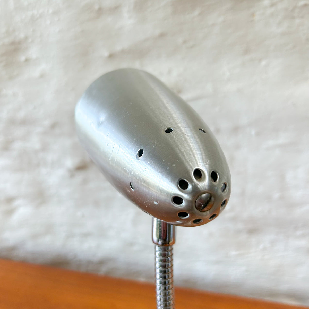 SILVER ANODISED TABLE LAMP