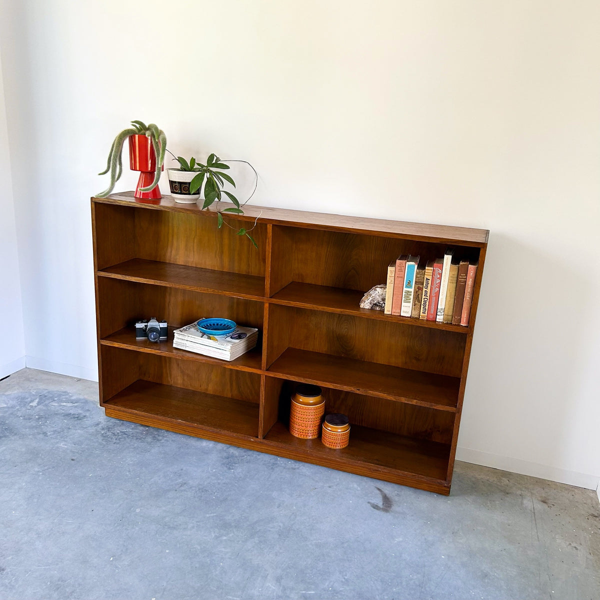 RUSTIC TIMBER BOOKCASE