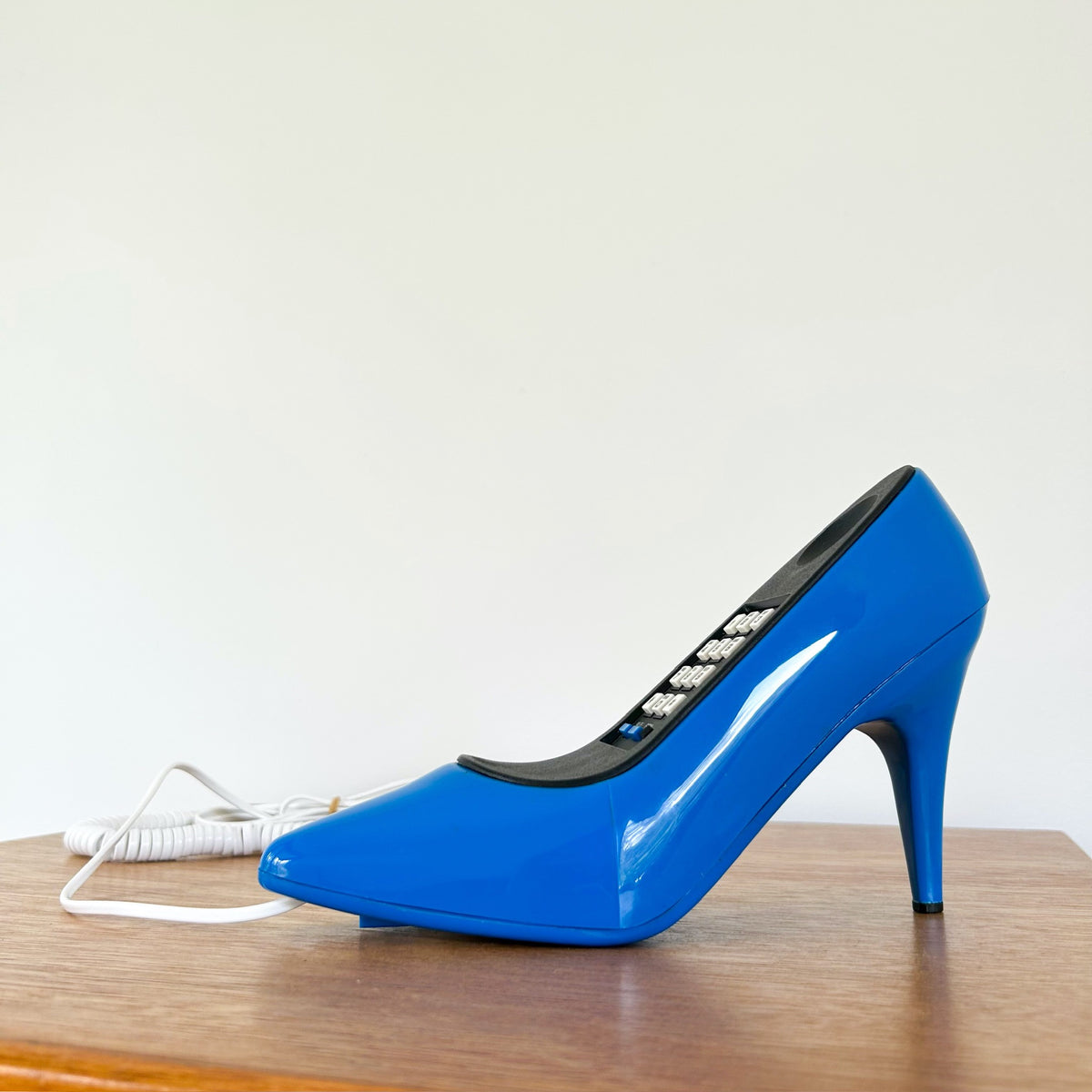 1980s COLUMBIA SHOE PHONE BLUE