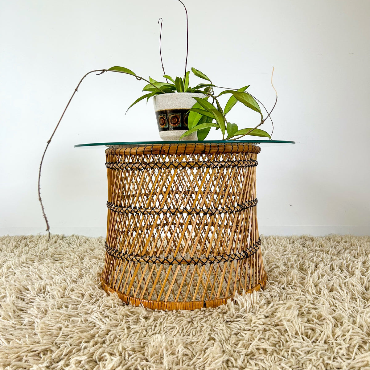 CANE COFFEE TABLE