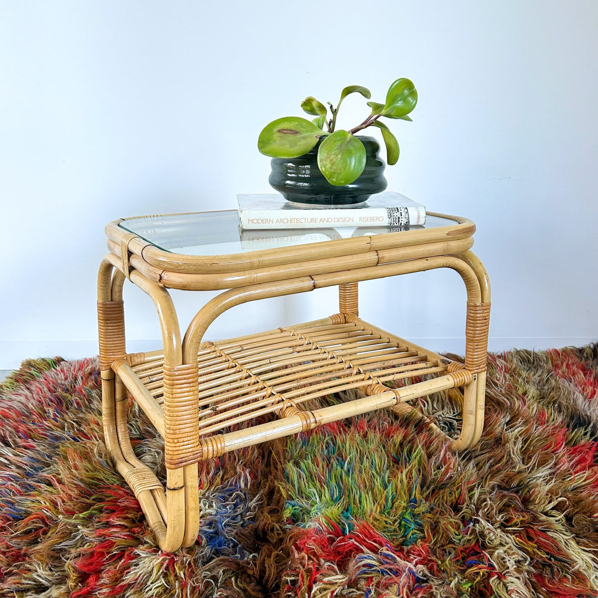 RATTAN COFFEE TABLE