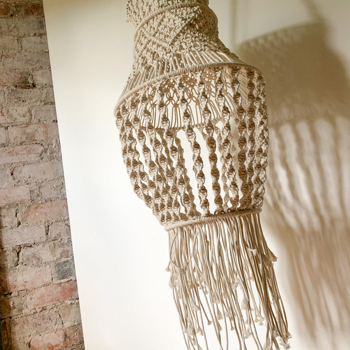 MACRAME PENDANT LIGHT SHADE