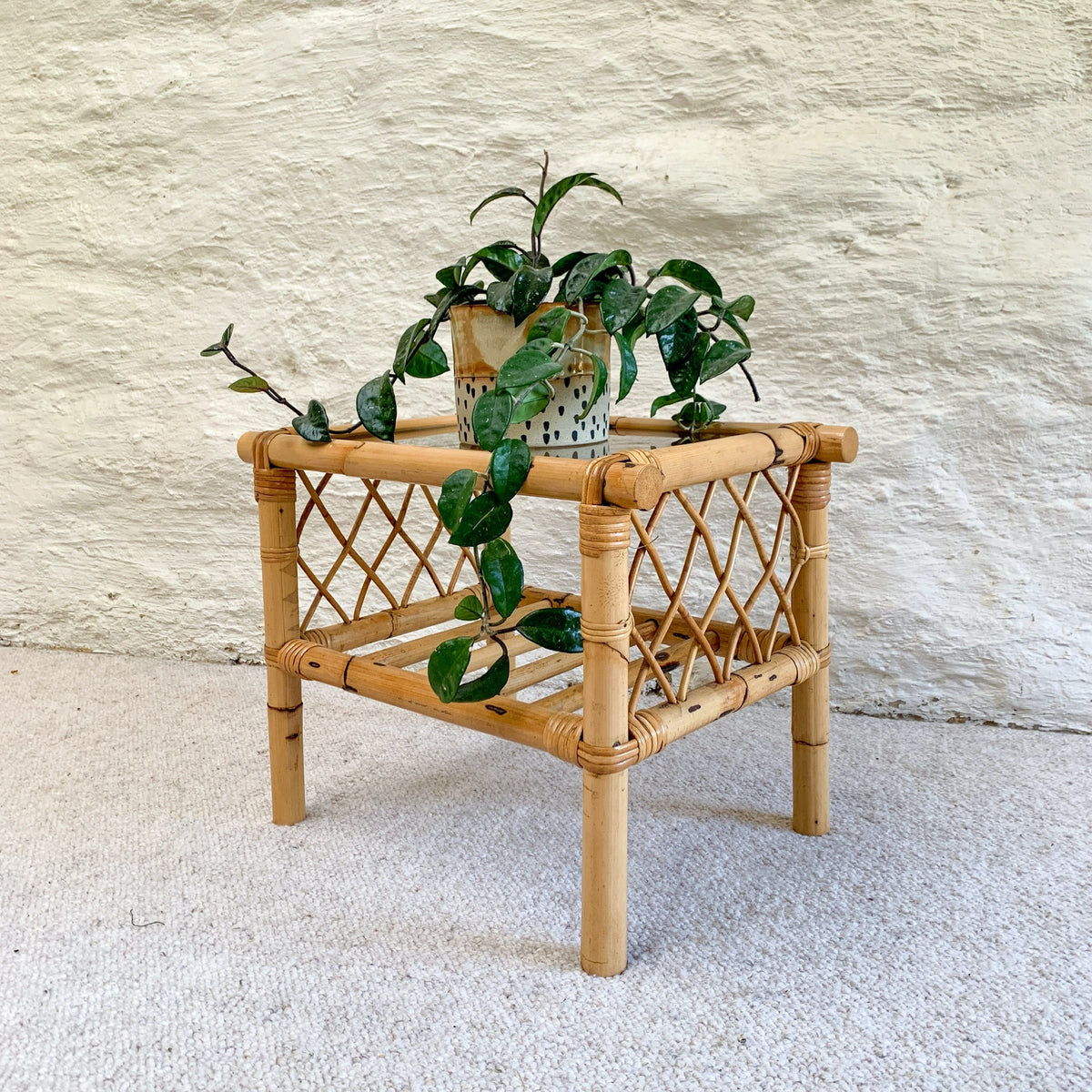 RATTAN SIDE TABLE