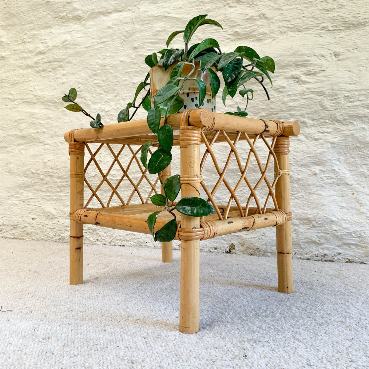 RATTAN SIDE TABLE