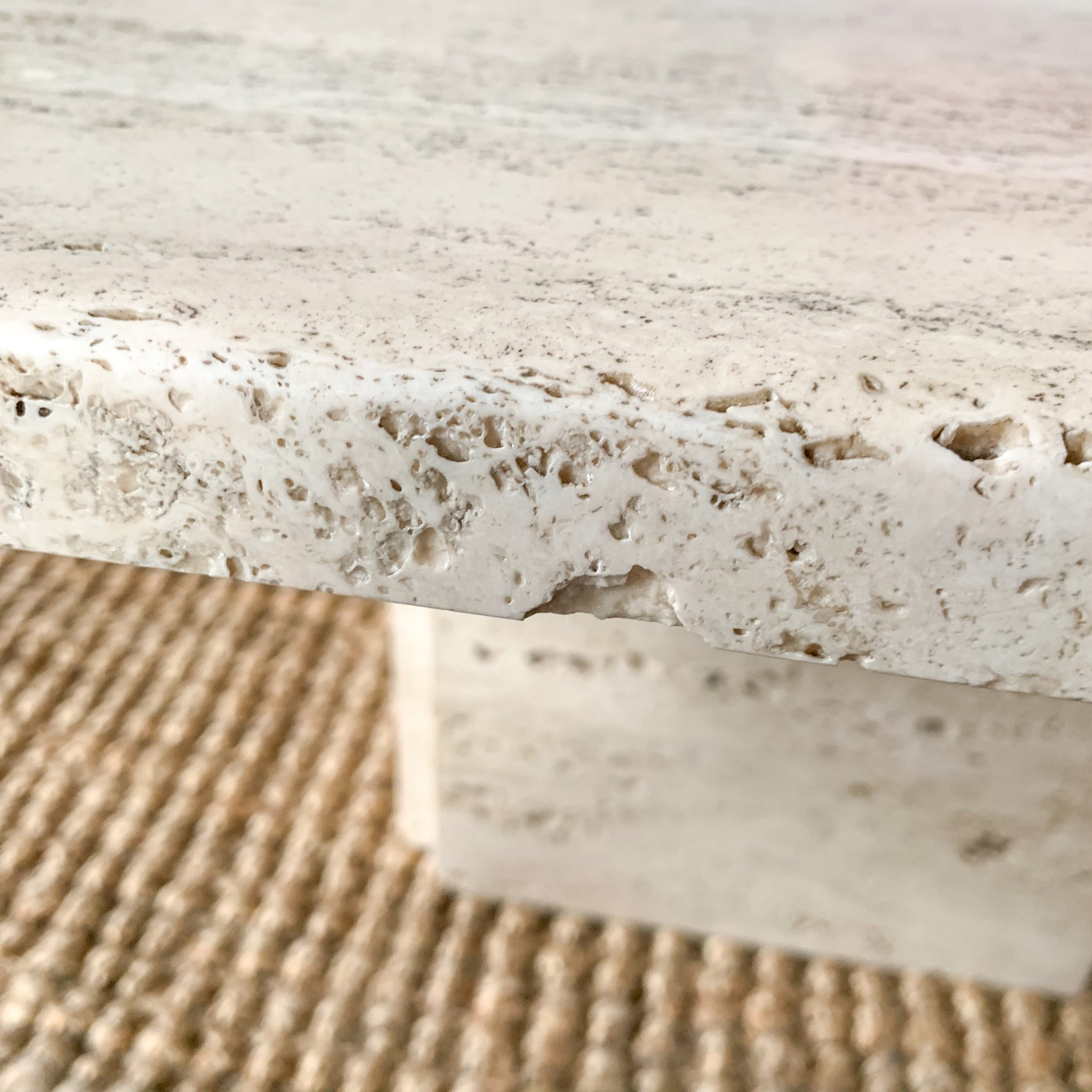 TRAVERTINE COFFEE TABLE