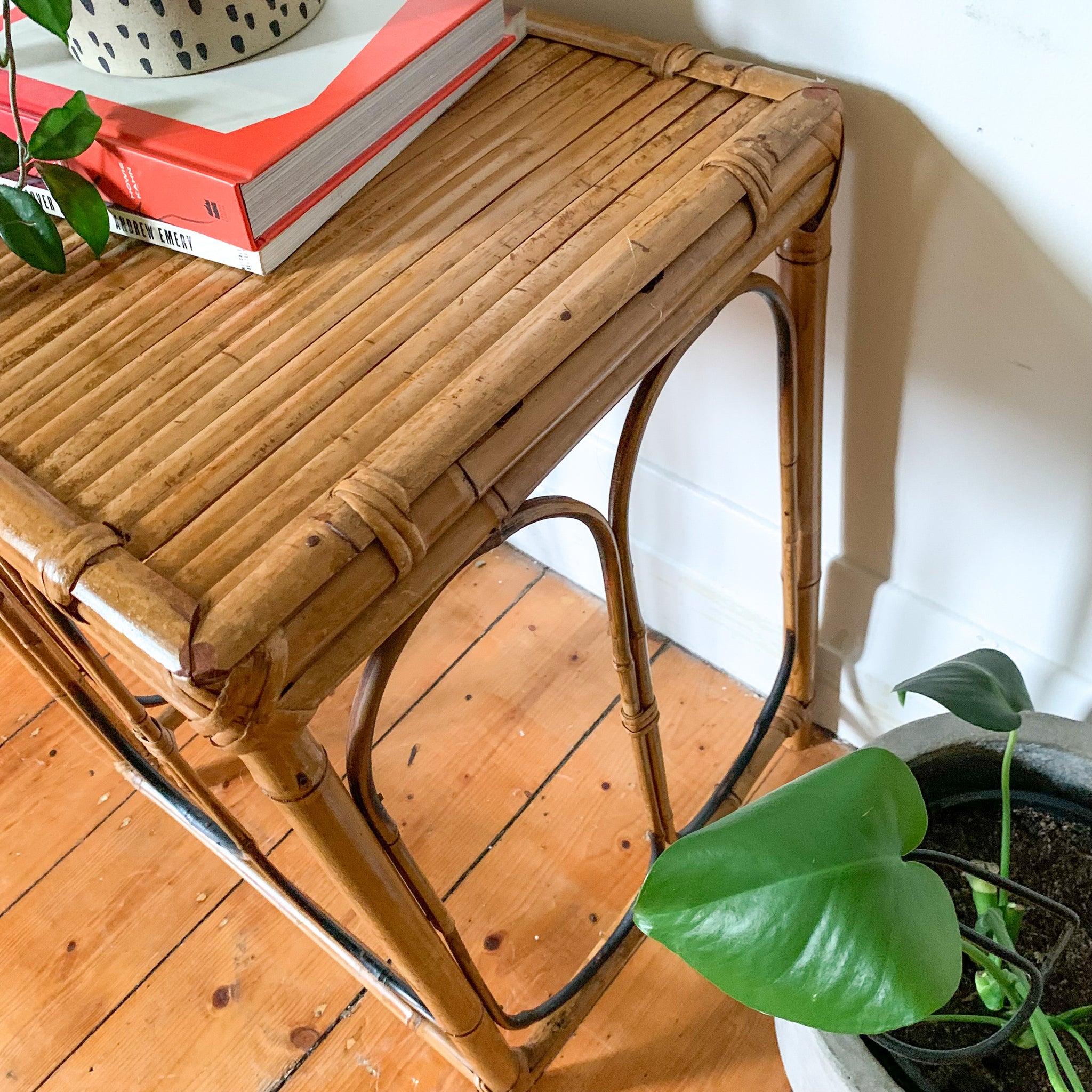 TIGER CANE SIDE TABLE