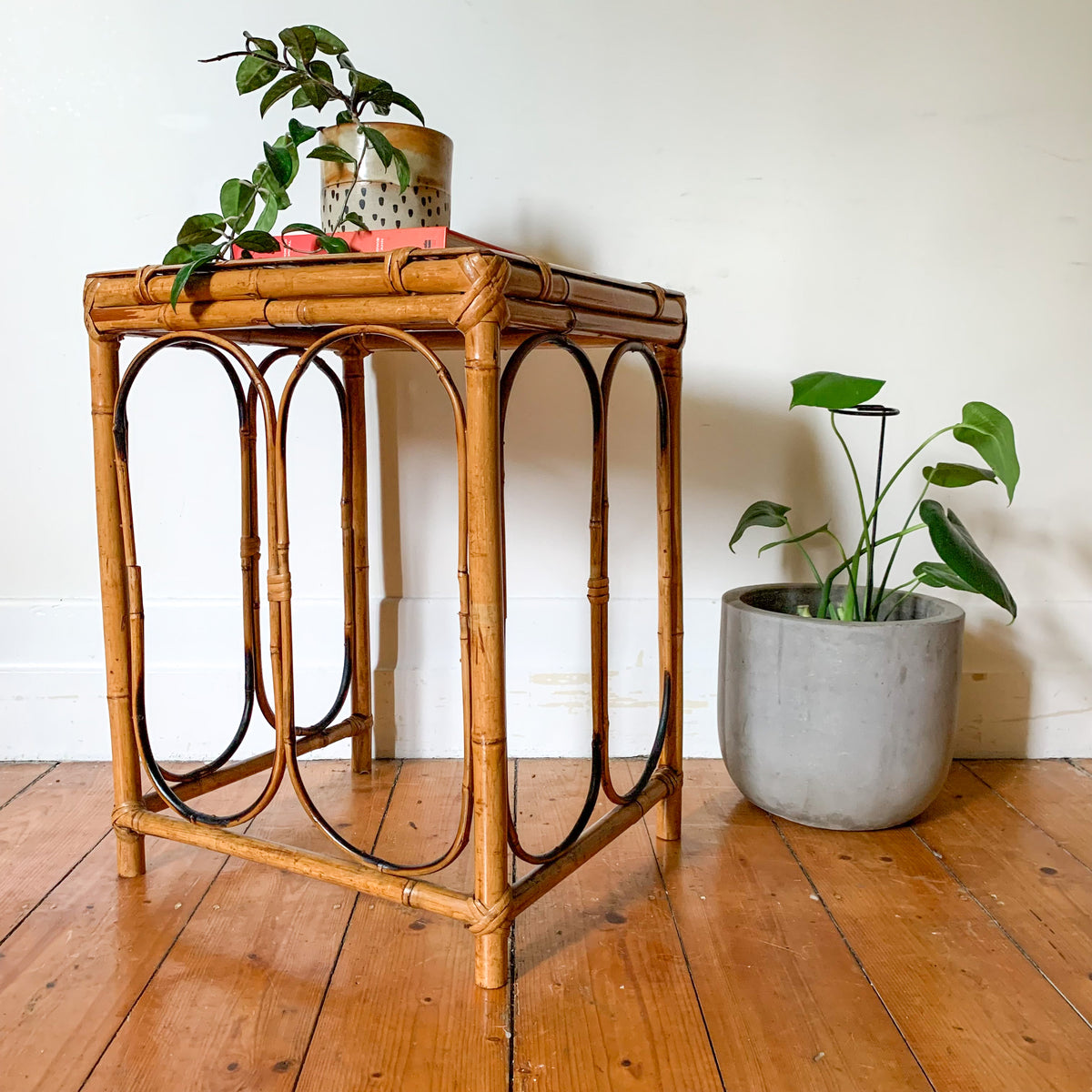 TIGER CANE SIDE TABLE