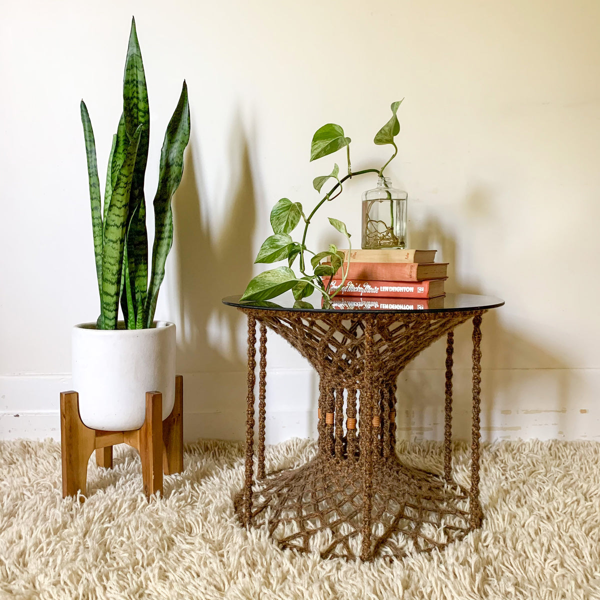 MACRAME COFFEE TABLE
