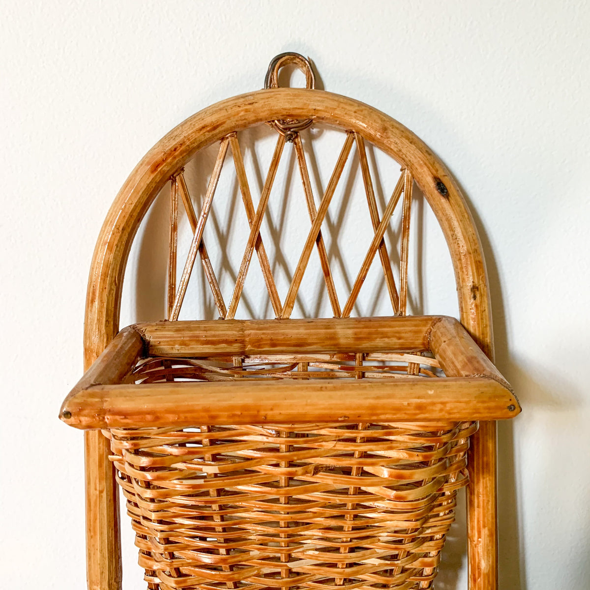 RATTAN HANGING LETTER RACK