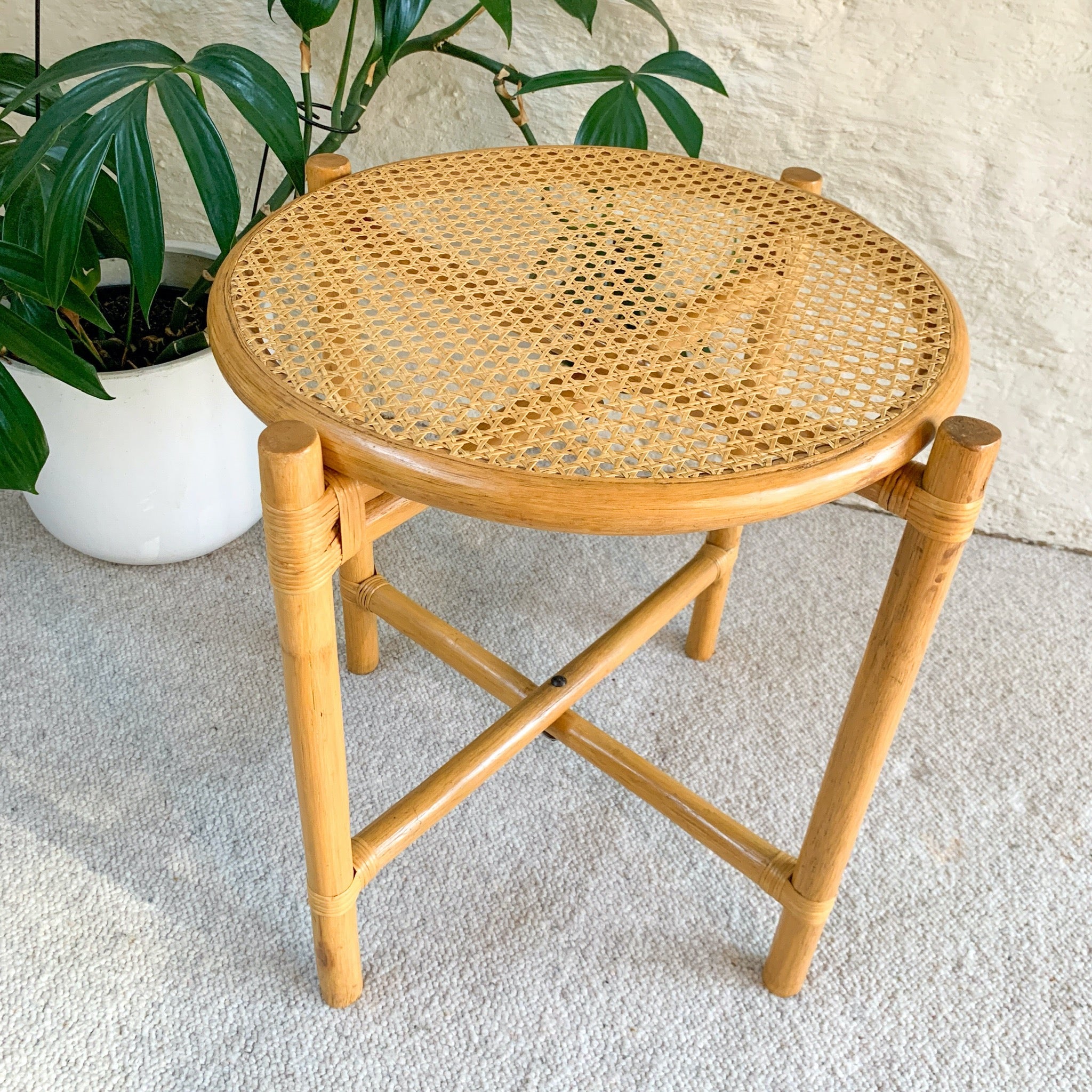 RATTAN SIDE TABLE