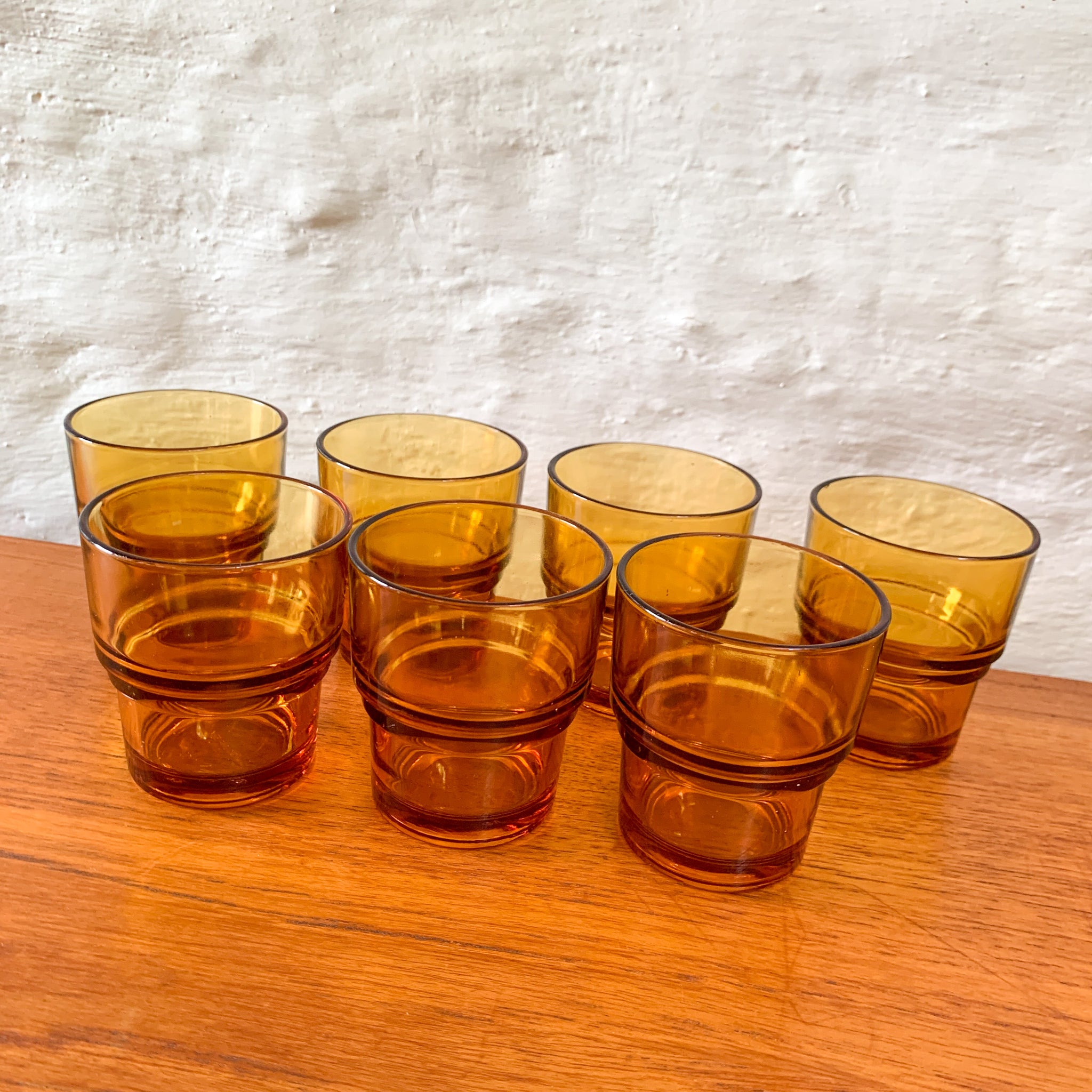 VERECO STACKING AMBER GLASSES FRANCE