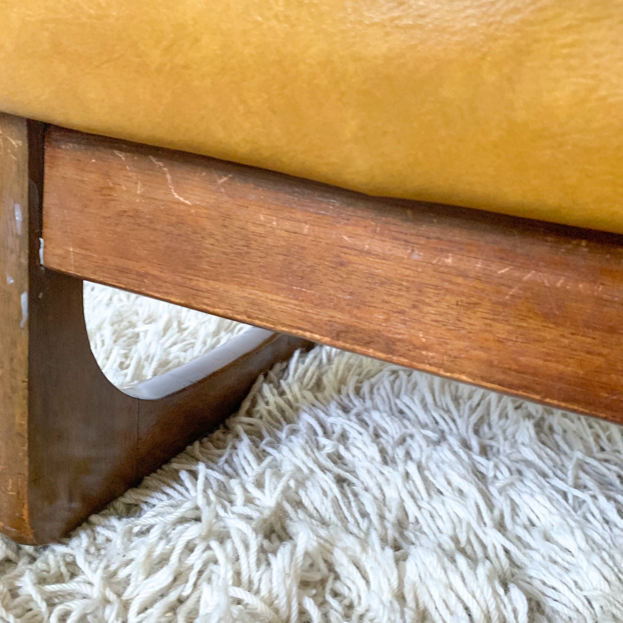 1970s VINYL FOOTSTOOL